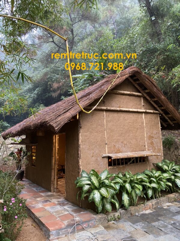 Thi Công Nhà Tre Mái Lá Truyền Thống - Nội Thất Tre Trúc